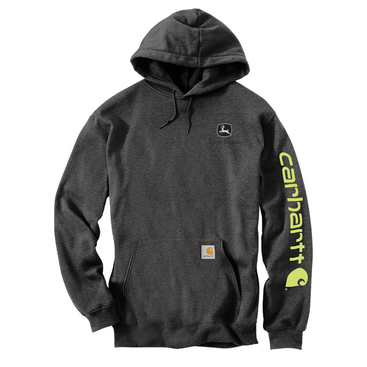 John Deere Men's Carhartt Charcoal Hoodie — Horizon Ag & Turf