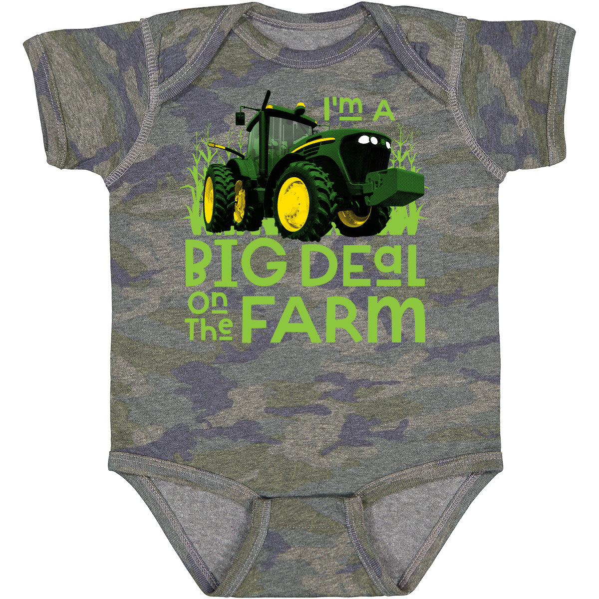 John Deere Infant Boys Big Deal Farm Bodysuit — Horizon Ag & Turf