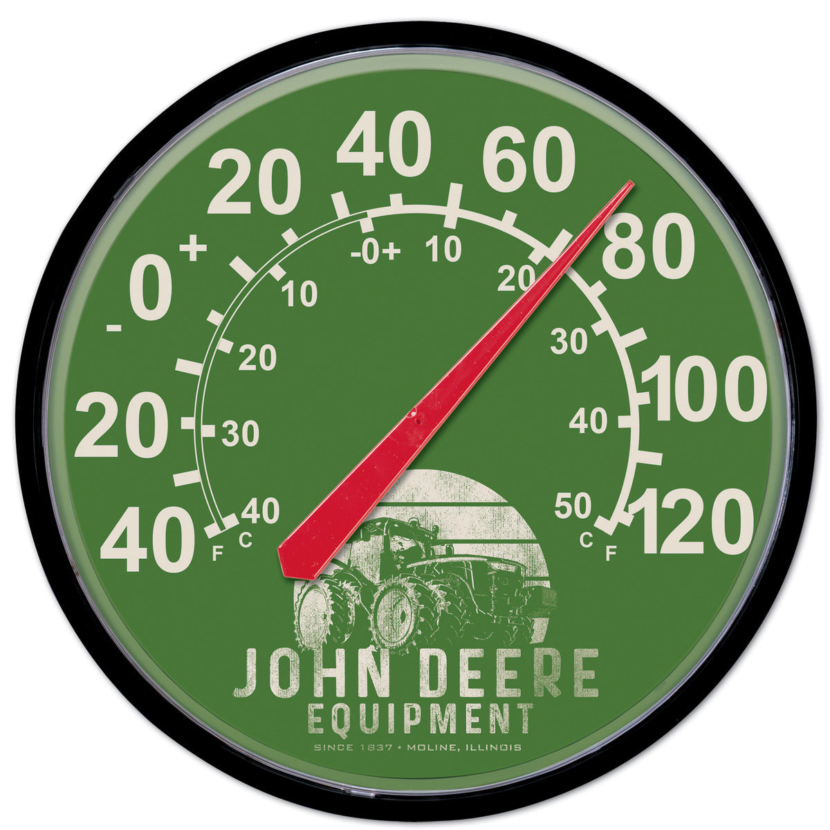 John Deere Green Equipment Thermometer - Perfect for Garage & Barn ...