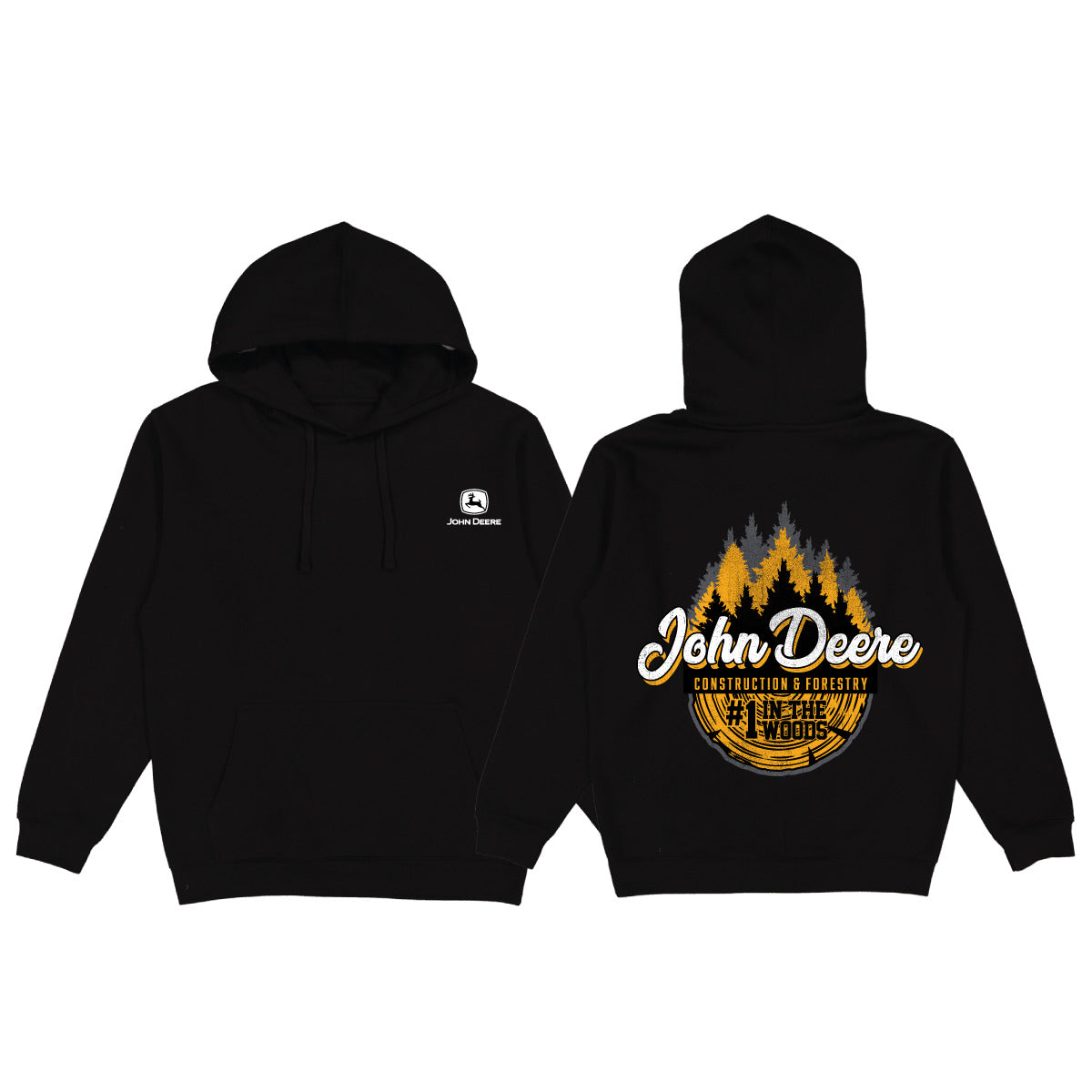 John Deere Mens Construction & Forestry Pullover Hoodie — Horizon Ag & Turf