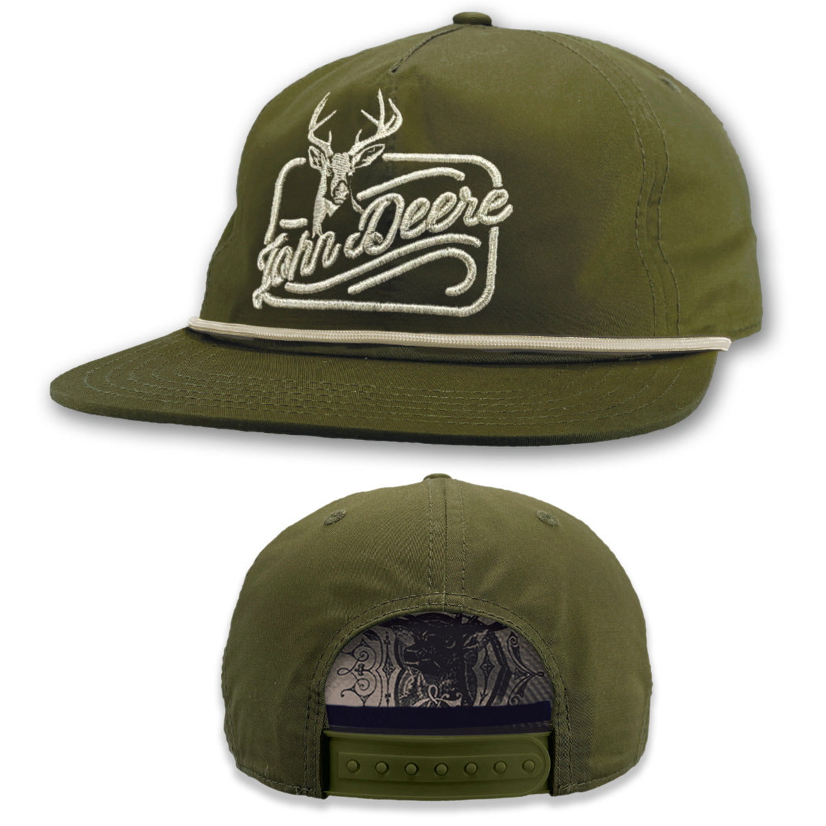 John Deere Mens Deer Head Script Cap — Horizon Ag & Turf