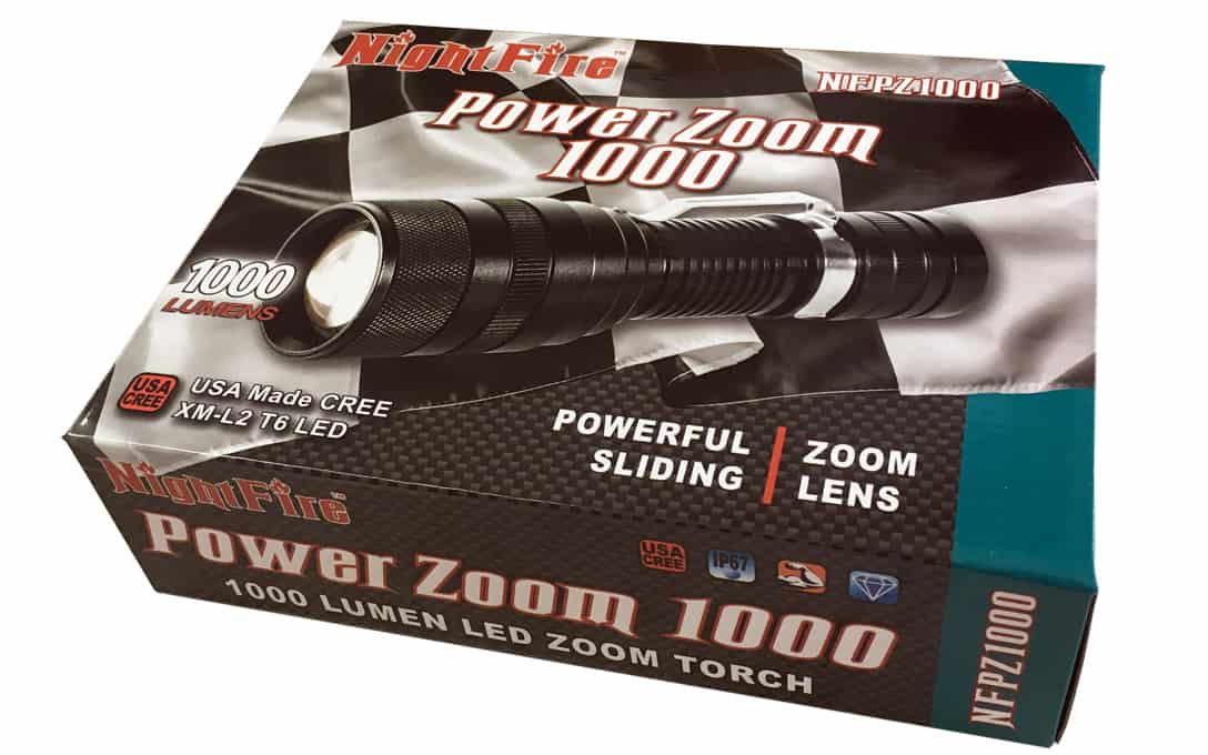 Night Rider NightFire Power Zoom 1000 Flashlight — Horizon Ag & Turf