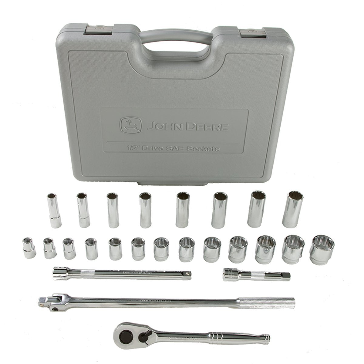 John Deere 25-Piece 1/2 inch SAE Socket Set — Horizon Ag & Turf